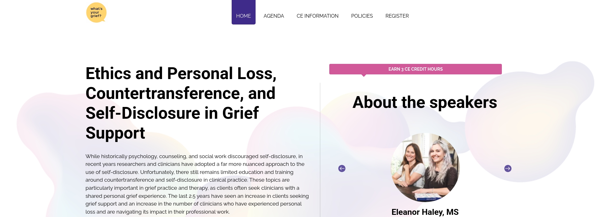 Ethics and Personal Loss, Countertransference, and Self-Disclosure in ...