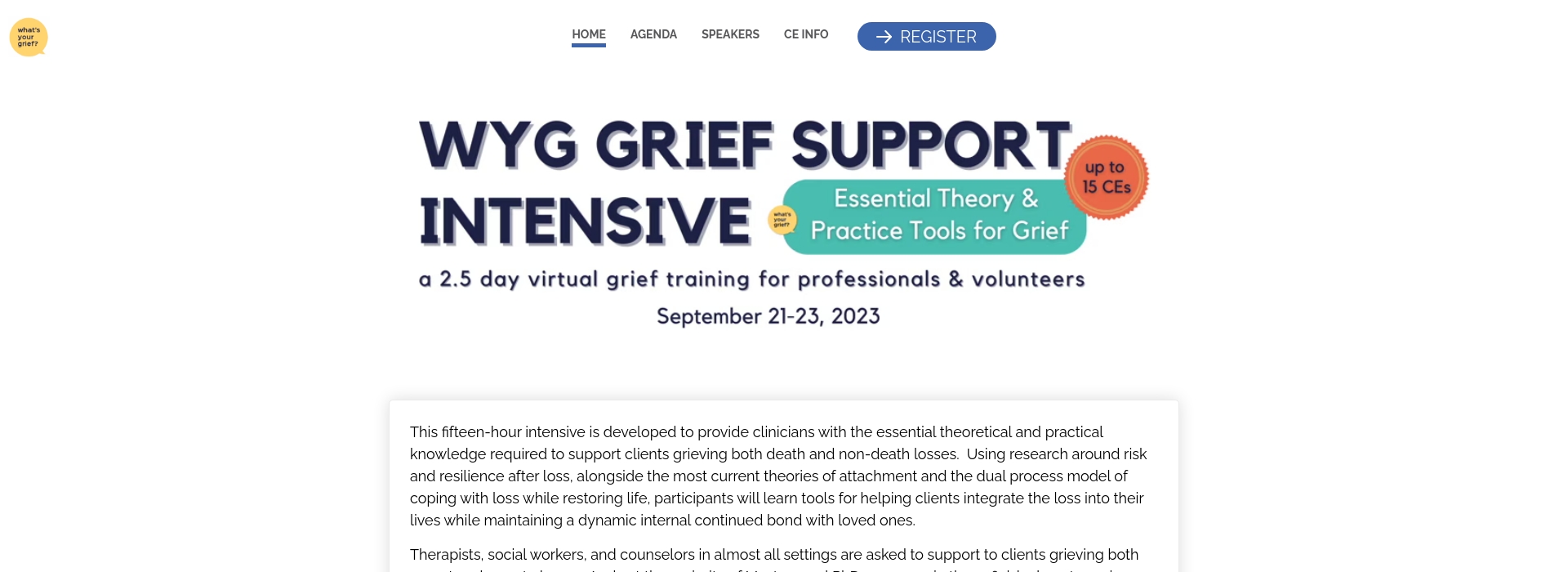 Grief Support Intensive: Essential Theory and Interventions for Working ...