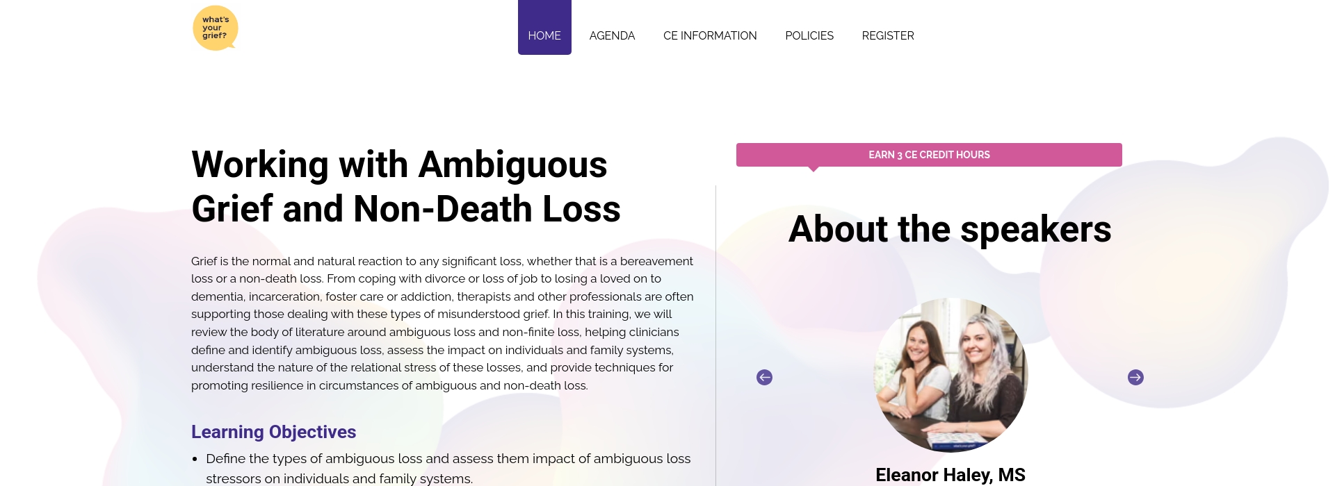 Working with Ambiguous Grief and Non-Death Loss